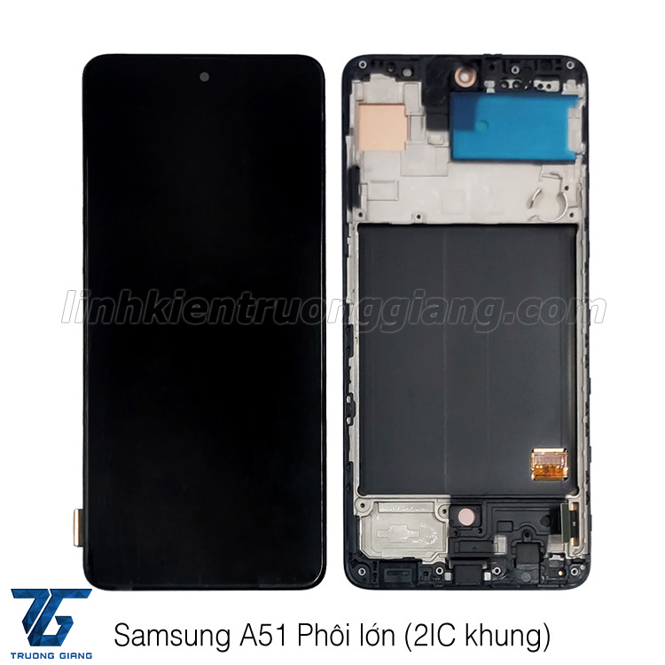 Màn hình Samsung A51 / A515F (Oled 2IC Phôi lớn khung) - Màn hình