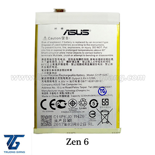Pin Asus Zen 6 (C11P1325 / A600 / 3330mAh) | Pin | Asus - Zenfone