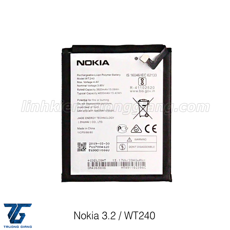 Pin Nokia 2.3 / Nokia 3.2 / Nokia 5.2 (WT240 / TA-1206) - Pin