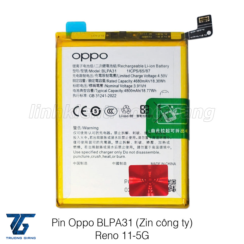 Pin Oppo BLPA31 / Reno 11-5G (Zin công ty) | Pin | Oppo - Realme - OnePlus