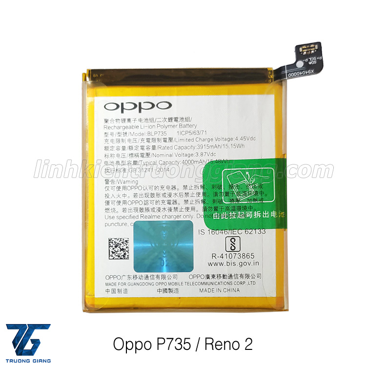 Pin Oppo BLP735 / Reno 2 / Reno2 (Zin) - Pin