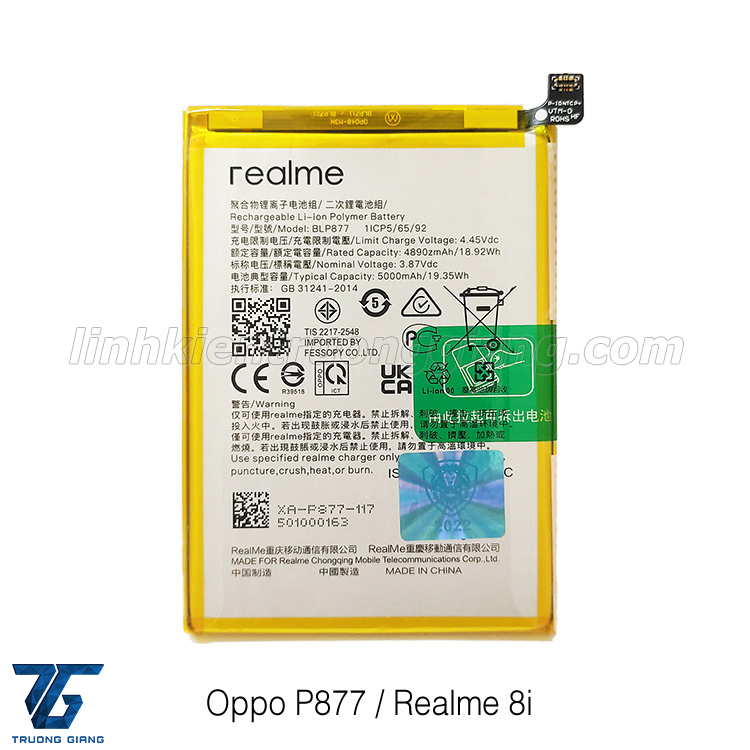 Pin Oppo BLP877 / Realme 8i / Realme C35 / Realme C30S - Pin