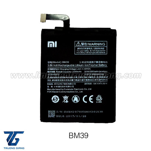 Pin Xiaomi BM39 / Mi 6 / Mi6 | Pin | Xiaomi - Redmi - Poco