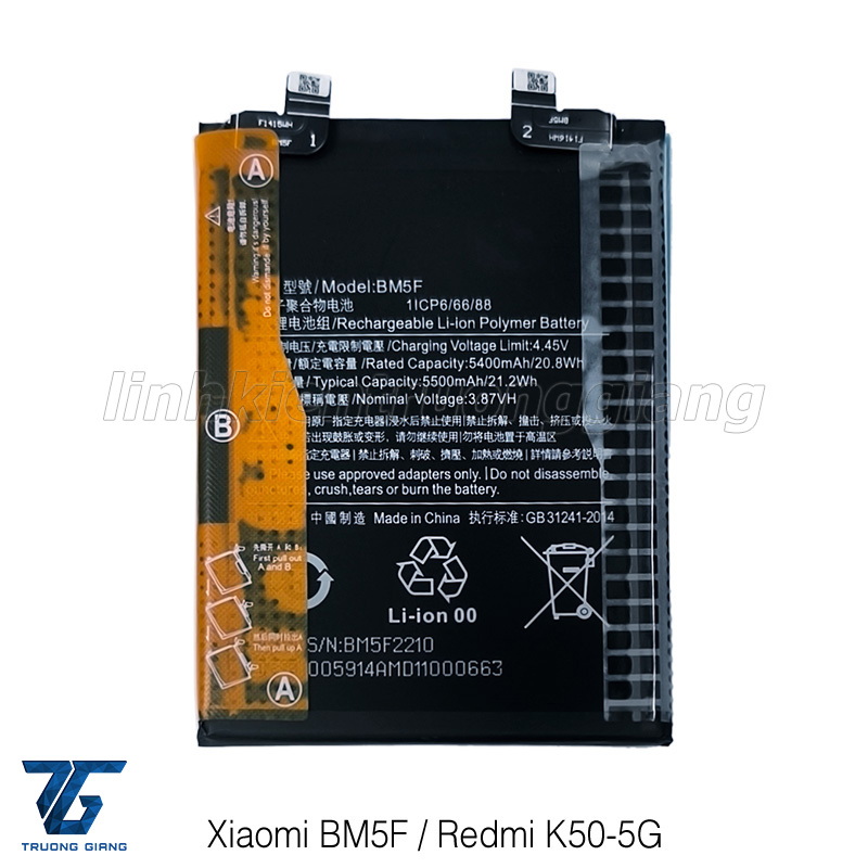 Pin Xiaomi BM5F / Redmi K50-5G | Pin | Xiaomi - Redmi - Poco
