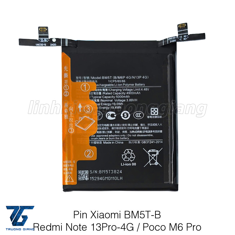 Pin Xiaomi BM5T-B / Redmi Note 13Pro-4G / Poco M6 Pro | Pin | Xiaomi ...