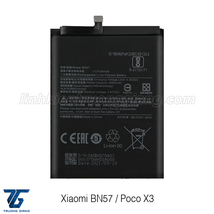 Pin Xiaomi BN57 / Poco X3 / Poco X3 Pro - Pin