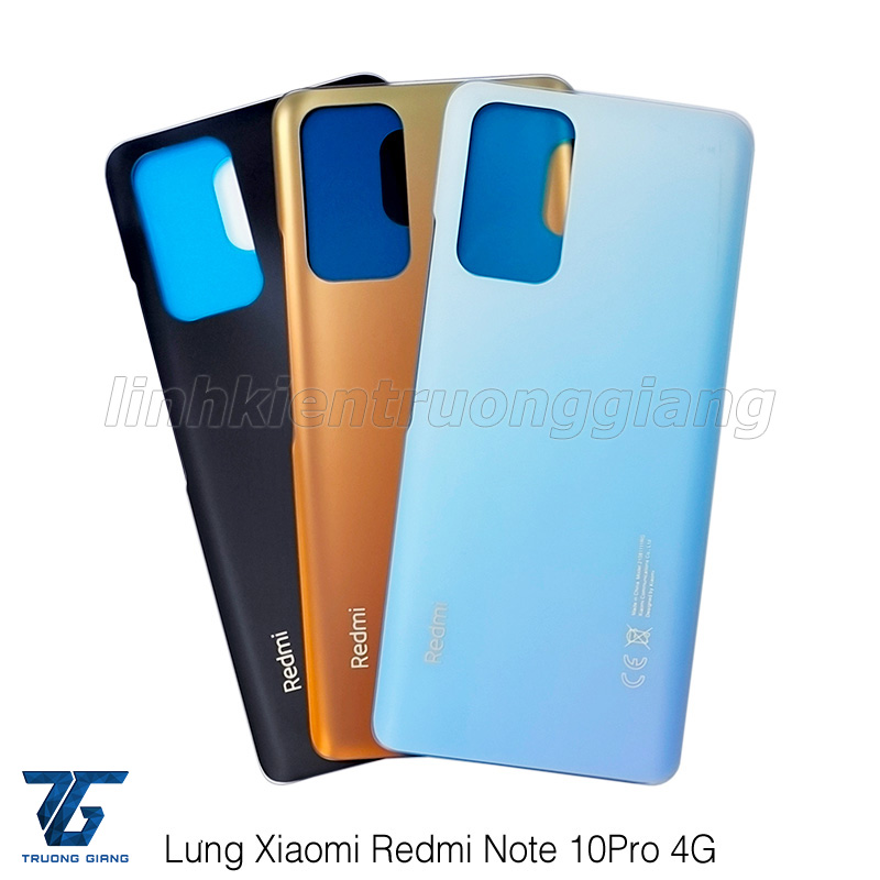 Lưng Xiaomi Redmi Note 10Pro 4G - Vỏ - Phím - ốp - lưng - Sườn