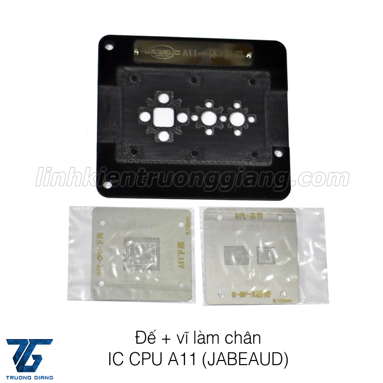 Đế + vĩ làm chân IC CPU A11 (JABEAUD) - Đế - Vỉ đổ chân IC