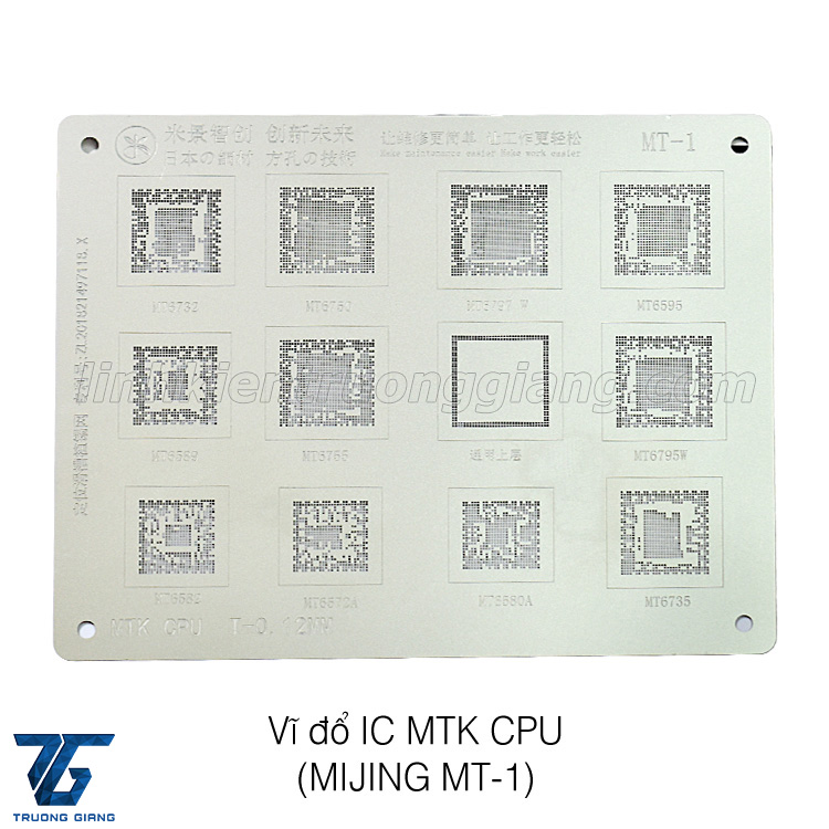 Vĩ đổ IC MTK CPU (MIJING MT-1) - Đế - Vỉ đổ chân IC