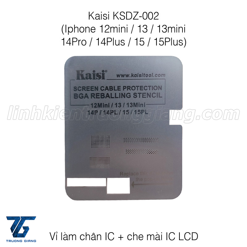 Vĩ làm chân IC + che mài IC LCD Kaisi KSDZ-002 (Iphone 12mini / 13 ...